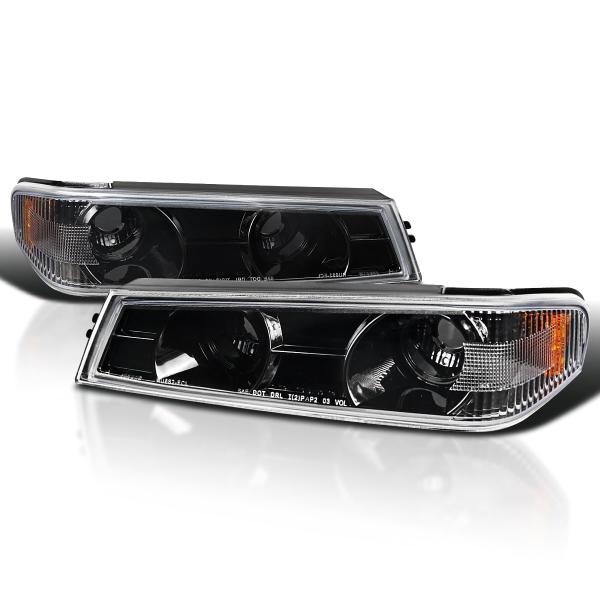 商品名: ジェットブラック シボレー コロラド/GMC キャニオン ピックアップ バンパー ウィンカー コーナー ライト ペア SPEC-D TUNING Jet Black Housing Clear Lens Bumper Corner...