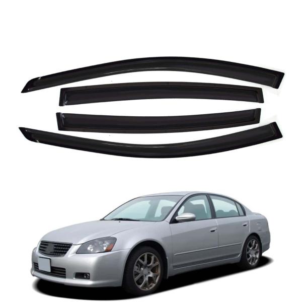 商品名: Gldifa Smoke Window Visors Fit 2002-2006 Altima Sedan 4 Door Sun Rain Guard Wind Deflectors 4pcs Gldifa Tape On Win...