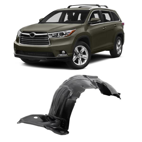 商品名:  FITRITE AUTO PARTS New Front Right Passenger Side Fender Liner For 2014-2019 Toyota Highlander, 3.5L Engine TO1249...