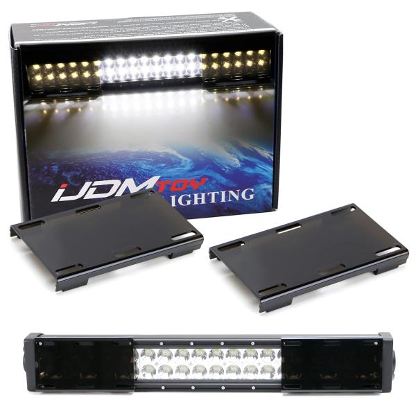 商品名:  iJDMTOY 2pc 6-Inch Black-Out Dark Colored Dual-Row LED Light Bar Lens Covers (Easy Snap On/Off, Compatible w/Most ...