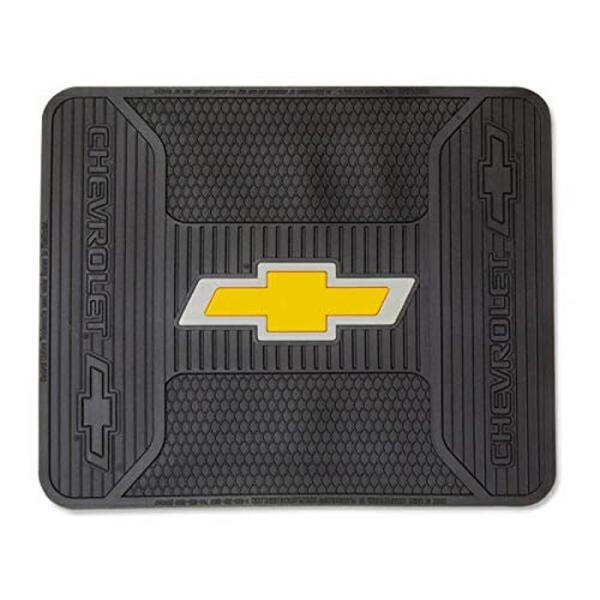 商品名: カーマット シボレー イエローボウタイ NEW 後部座席用 Plasticolor Chevrolet New Logo Elite Series Utility Mat, Utility Mats (001247R03)ブランド...