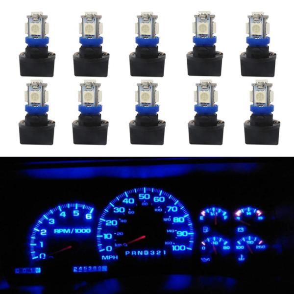 商品名:  WLJH 10Pack Printed Circuit Base T10 194 168 LED Light Bulb PC194 PC195 PC160 PC161 PC168 Instrument Panel Gauge C...