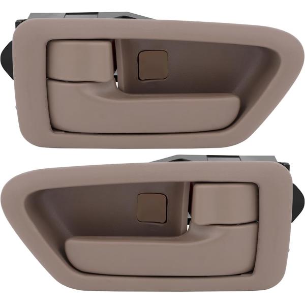 商品名: OCPTY ドアハンドル インテリア フロント リア ドライバー 助手席側 交換用 1997-2001 カムリ インサイドドアハンドル テクスチャベージュ (2個) OCPTY Door Handles Interior Fron...