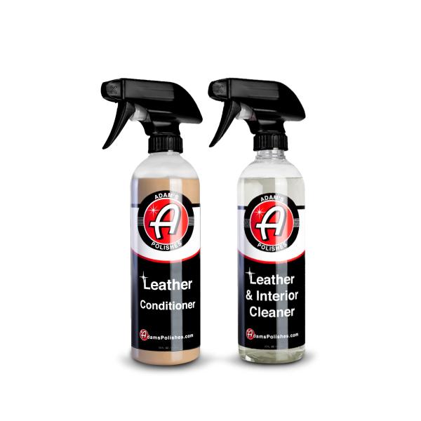 商品名: Adam's Polishes レザーインテリアクリーナー＆コンディショナー完全な革ケアキット二つのボトルキット Adam's Polishes Leather Care Kit - Leather Cleaner &amp; C...