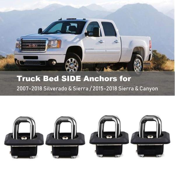 商品名: Dibanyou 4個パック トラックベッドサイドウォールアンカー 7.5 x 5.5 x 2.5 inches ブラック DY400007-4 Dibanyou 4 Pack Tie Down Anchors for Silve...
