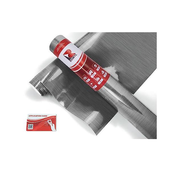 商品名: Avery Dennison SF 100 メタライズドフィルム ブラッシュドクローム 840-S - 2フィート x 4フィート - キャストミラー仕上げ 高光沢ビニール カーラップ - 車両シートロール Avery Denni...