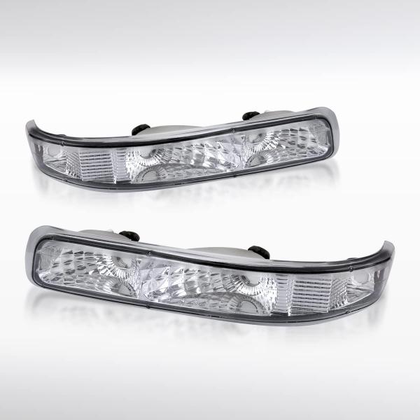 商品名:  Autozensation Compatible with Chevy Silverado 1999-2002, 2000-2006 Tahoe Suburban, Chrome Housing Clear Lens Bumpe...