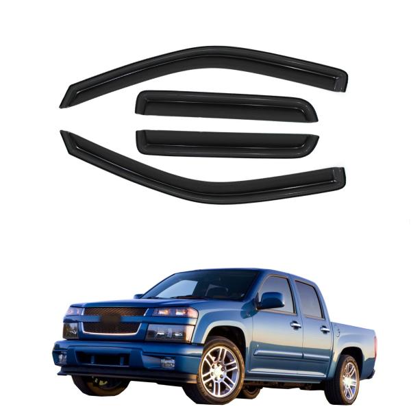 商品名:  Gldifa Window Visors Compatible with 2004-2012 Chevy Colorado/GMC Canyon Crew Cab Outside Wind Deflectors Sun Rain...