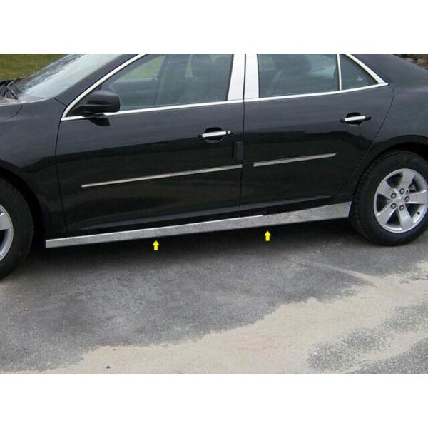 商品名: QAAは2013-2015シボレーマリブ4ピースステンレスロッカーパネルトリム、ロッカー、幅2.5インチTH53106と互換性があります。 QAA is Compatible with 2013-2015 Chevrolet Ma...