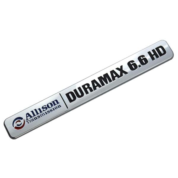 商品名:  1 Pcs OEM Hood Allison Transmission Duramax 6.6 HD Emblem 3D Badge Truck Liter Sticker Replacement For Chevrolet S...