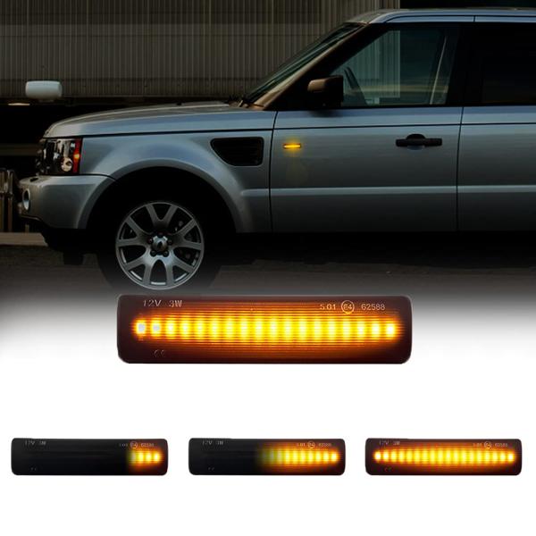 商品名:  Gempro 2Pcs LED Front Fender Side Marker Light Turn Signal Lamp Assembly Replacement for Range Rover Sport LR3 LR4...
