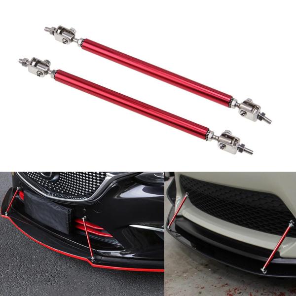 商品名: x xotic tech コネクションロッド 汎用 調整式ステンレス製バンパー カナード ディフューザー固定 補強 改造 吊り金具 リップスポイラー 自動車用 高強度 (レッド赤/200mm /2本) x xotic tech 2...