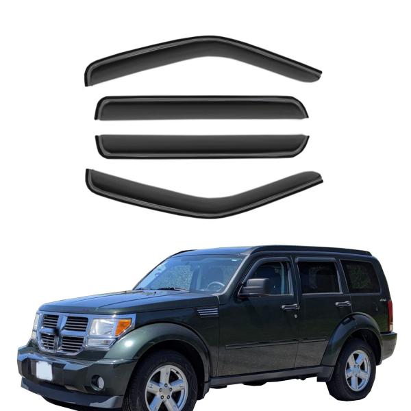 商品名:  Gldifa Sun/Rain Guards Window Visors Compatible with 2007-2012 Dodge Nitro Wind Deflector 4pcブランド: GLDIFA商品サイズ: Sm...