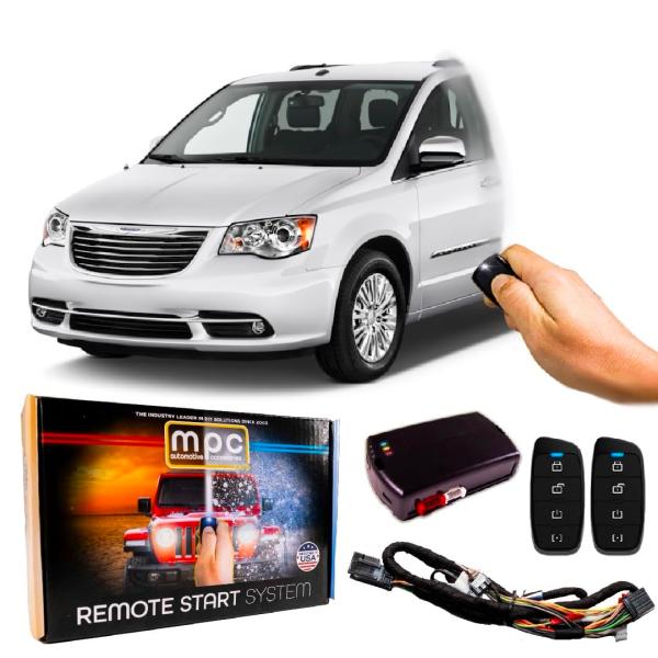 商品名:  MPC Plug-n-Play 4-Button 2-Way Remote Start Kit Compatible with 2008-2010 Chrysler Town &amp; Country - T-Harness ...