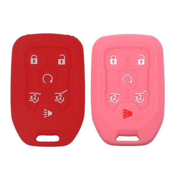 商品名:  LemSa 2Pcs Rubber 6 Buttons Key Fob Cover Case Remote Keyless Protector Bag Holder Compatible with Chevrolet Tahoe...