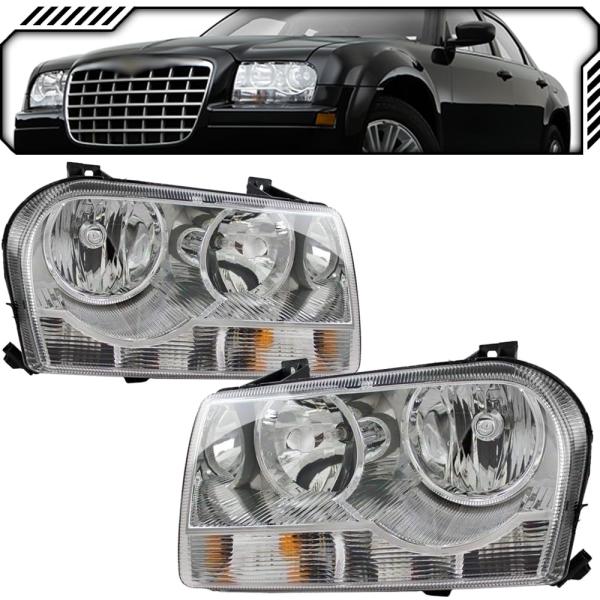 商品名:  EPIC LIGHTING OE Style Halogen Headlights Standard Assembly Replacement for CHRYSLER 05-10 CHRYSLER 300 [ CH250218...