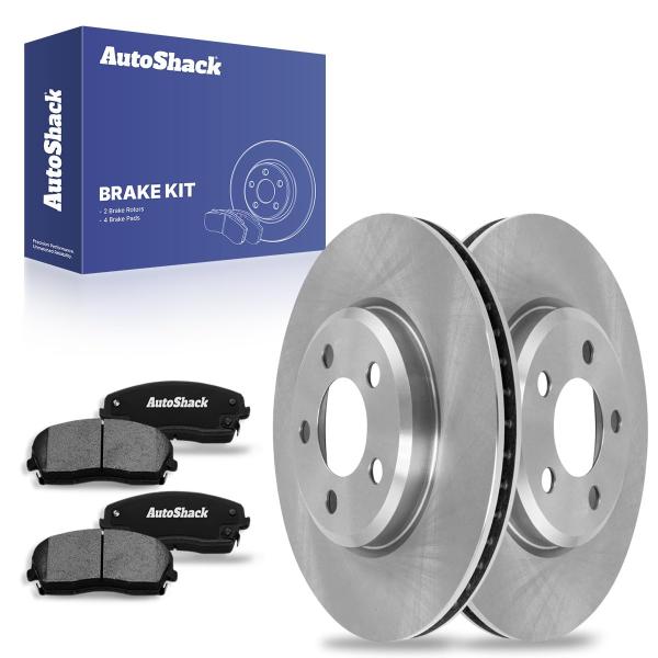 商品名: AutoShack フロントブレーキキット ローターとセラミックパッド ドライバーと助手席側 交換用 2005-2008 ダッジ マグナム 2006-2023 充電器 2009-2022 チャレンジャー 05-23 クライスラー ...