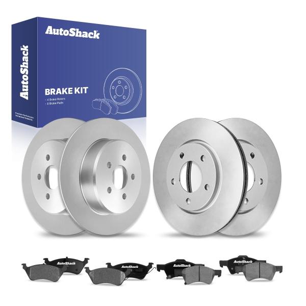 商品名:  AutoShack Front &amp; Rear Brake Rotors Ceramic Brake Pads | Replacement For 2001-2007 Dodge Grand Caravan 2001-20...