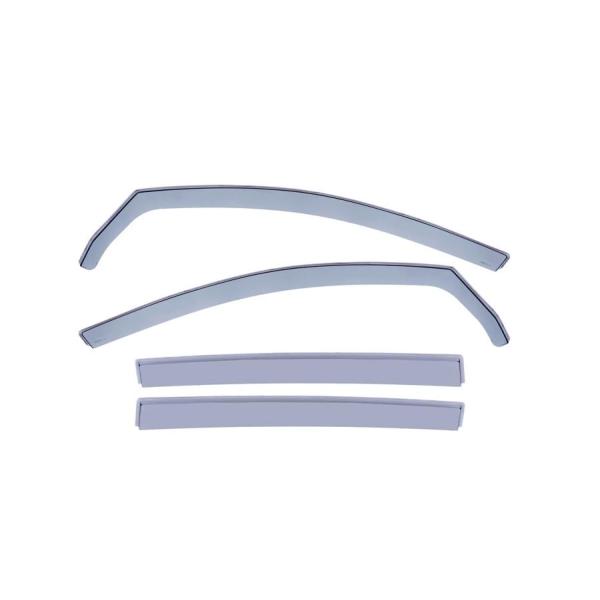 商品名: WellVisors ウィンドウバイザー ウィンドディフレクター 15-20 スバル レガシー セダン用 クロームトリムレインガード 3-847SU014 WellVisors Window Visors Wind Deflect...