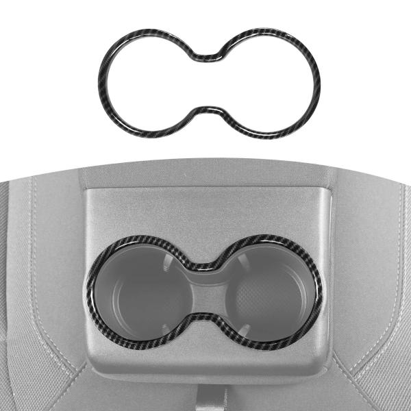 商品名: RT-TCZ 充電器リアカップホルダートリムカバーフレーム Dodge Charger Chrysler 300C 2010-2021用 カーボンファイバーインテリアアクセサリー RT-TCZ for Charger Rear C...