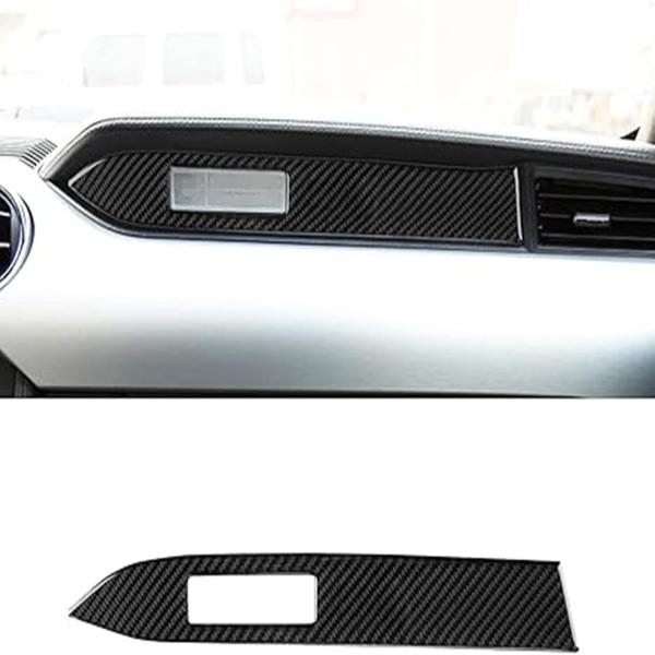 商品名:  YAMUDA Compatible with 1PCS Carbon Fiber Sticker Front Passenger Console Panel Trim Strip Accessories for Ford Mus...