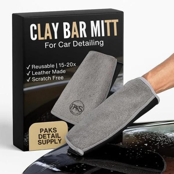 商品名:  2-PC Medium Fine Clay Mitt Auto Detailing | Reusable, Scratch Free &amp; Easy-Glide Clay Bar Mitt for Detailing | ...