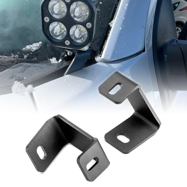 商品名: Wsays Ditch Light Brackets フードヒンジ フロント A-ピラー 左右 LED ライトポッドマウント F150 2015-2023 Raptor 2017-2023に対応 Wsays Ditch Light...