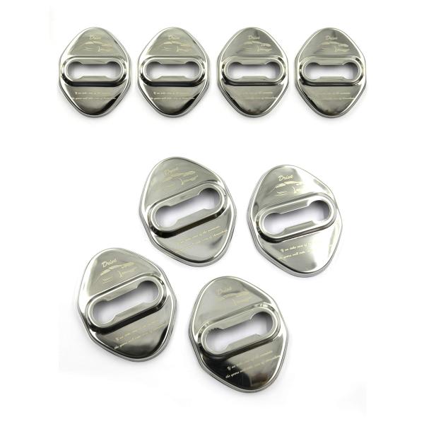 商品名:  LIGHTKOREA Stainless Steel Metal Car Door Striker Lock Latches Protector Cover Dress up Accessories (Pack of 4) Co...