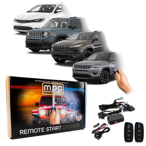 商品名:  MPC Remote Start Kit Compatible with Jeep Renegade &amp; Chrysler 200 15-17 || Jeep Cherokee 2014-2018 || Jeep Com...