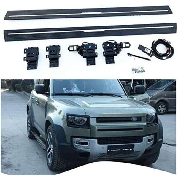商品名:  YiXi-Partswell Deployable Electric Running Board Side Steps fit for Land Rover Defender 110 4D L851 2020 2021, Sil...