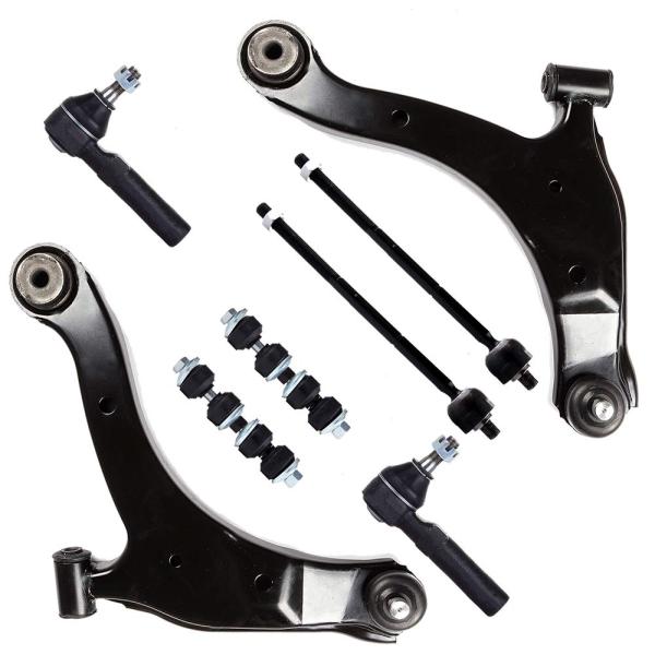 商品名: SCITOO 8個セット コントロールアームキット - クライスラーPTクルーザー、ダッジネオン、プリマスネオンフロント下部コントロールアーム、ボールジョイントフロントスウェイバーリンクインナー&amp;アウタータイロッドエンドフ...