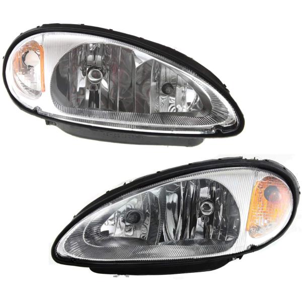 商品名:  Garage-Pro Headlights Assembly Pair For Chrysler PT Cruiser 2001-2005, Driver and Passenger Side, Halogen, With bu...