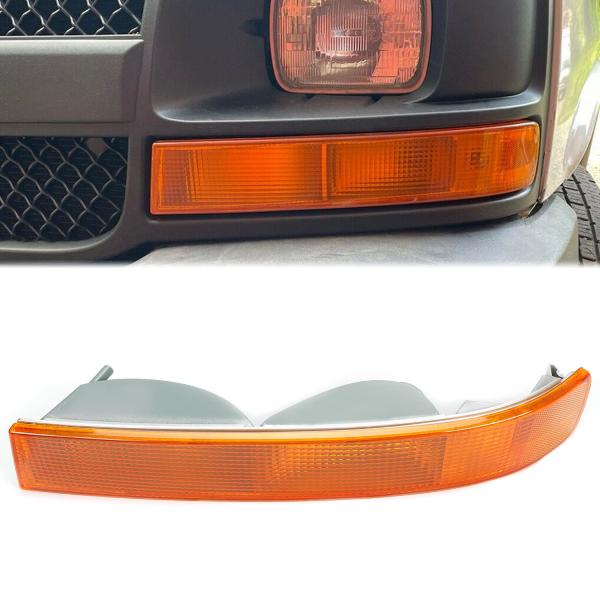 商品名: ECOTRIC ターンパーキングシグナルライト 2003-2022 GMC Savana Van/Chevy Chevrolet Express サイドマーカー パーキングライト アセンブリ コーナー交換用 GM2520188用 ...