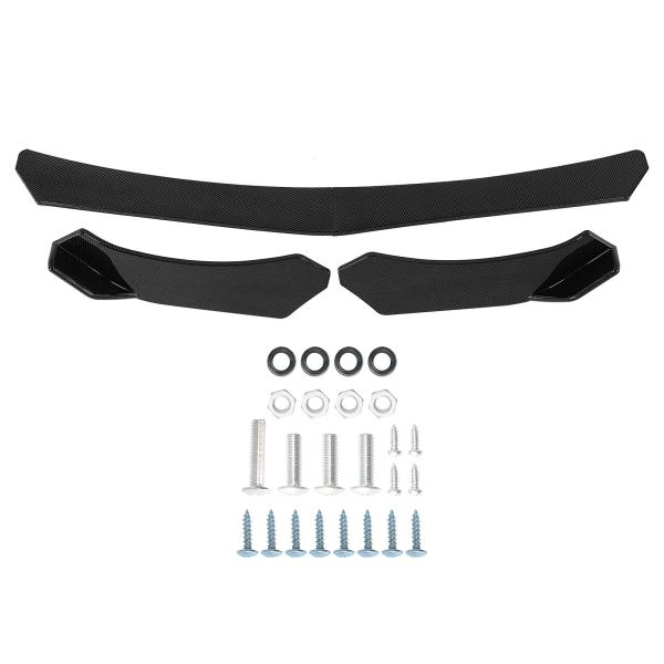 商品名:  Front Bumper Lip Body Kit, Carbon Fiber Black Front Bumper Lip Splitter Body Kit Lightweight Front Body Shovel for...