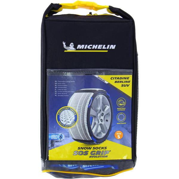 商品名:  MICHELIN SOS Grip Evolution 5 Textile Snow Socks, Emergency Snow Chains for Cars, Quick and Easy Assembly, Perfect...