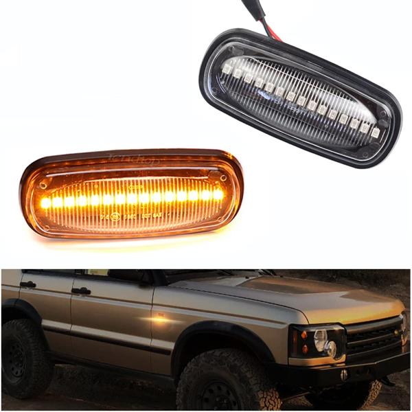 商品名:  Hacreyatu Dynamic Led Side Marker Sequential Turn Signal Light Blinker Indicator Light For Land Rover Discovery 2 ...