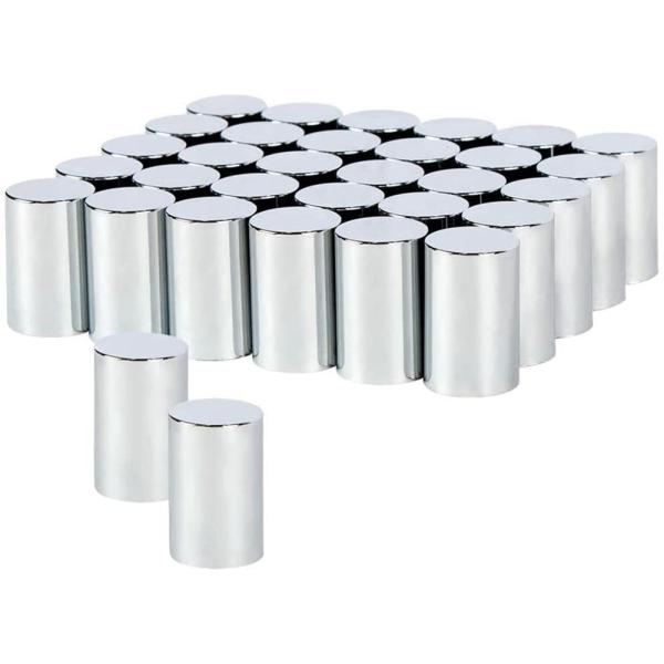 商品名: United Pacific 10749CB クロムシリンダーハブキャップナットカバー 1999-2018 シボレー &amp; GMC 2500 &amp; 3500用 - プッシュオン(カラーボックス32個) UNITED P...