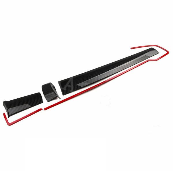 商品名:  SZFKACCESS for Honda Civic 10th 2016 2017 2018 2019 2020 2021 6pcs Console Center Dashboard Cover Trim Red ABS Car...