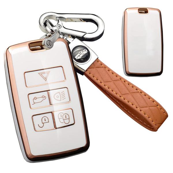 商品名:  ontto for Land Rover 2019 2020 2021 Key Fob Cover with Keychain TPU Key Case for Ranger Rover Smart Remote Key Hol...
