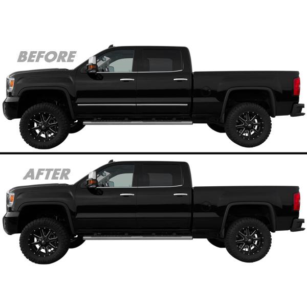 商品名: クロムデリート ブラックアウト ビニール オーバーレイ 2014-2019 GMC シエラ 1500 2500 3500 ドアトリム用 (2.ドアトリム、マットブラック) SlickMod Chrome Delete Blacko...