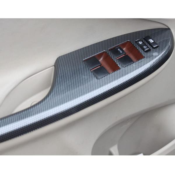 商品名:  SZFKACCESS For Toyota Corolla 2007 2008 2009 2010 2011 2012 2013 Door Handle Armrest Window Lift Panel Cover Trim ...