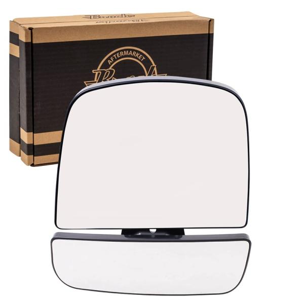 商品名: Brock アフターマーケット交換用ドライバー 左上下ミラーガラスとベース ヒートセットなし 2008-2022 Chevy Express対応 Brock Aftermarket Replacement Driver Left ...