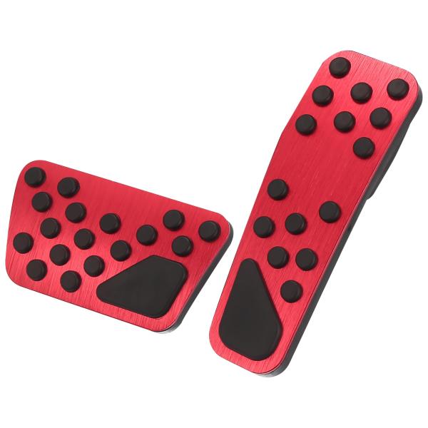 商品名:  X AUTOHAUX Anti Slip No Drilling Aluminum Alloy Brake and Gas Accelerator Pedal Covers Foot Pedal Pads for Dodge C...