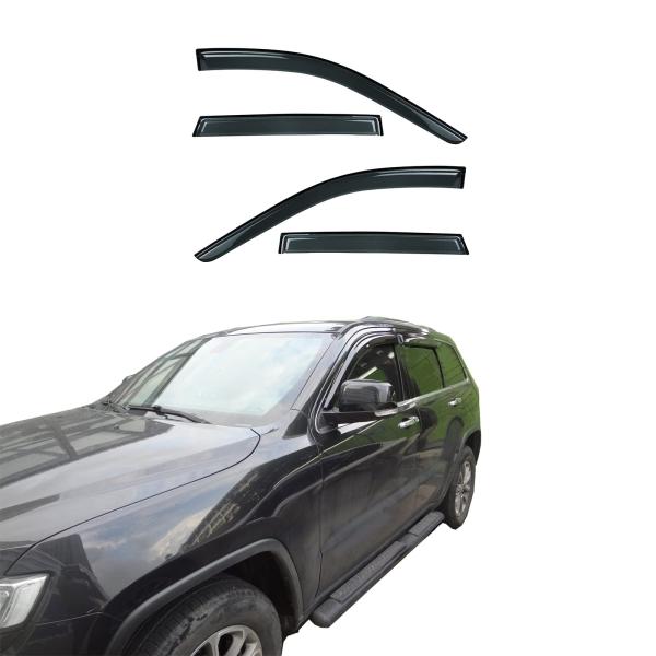 商品名: GLDIFA スモークウィンドウバイザー 11-20 ジープ グランドチェロキー サン/レインガード ウィンドディフレクター 4個対応 GLDIFA Smoke Window Visor Compatible with 11-20...