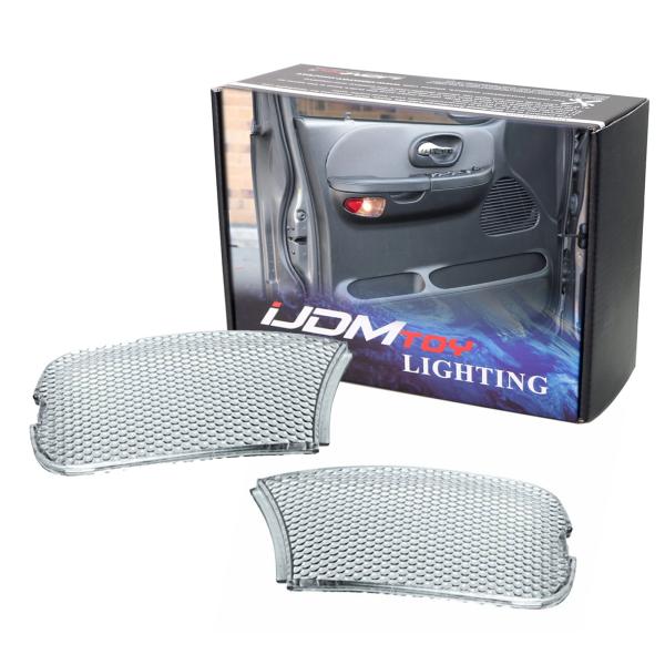 商品名:  iJDMTOY Set of LH/RH Clear Side Door Courtesy Lamp Front Cover Lens Panels ONLY Compatible With Ford 1997-2003 F15...