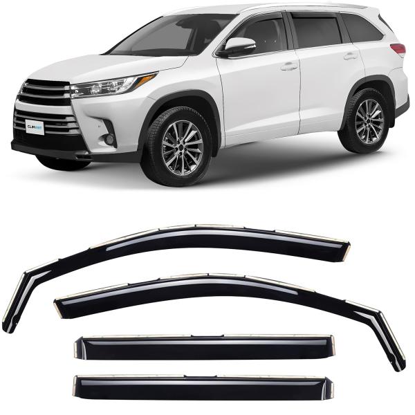 商品名:  CLIM ART in-Channel Incredibly Durable Rain Guards Compatible with Toyota Highlander 2014-2019, Original Window De...