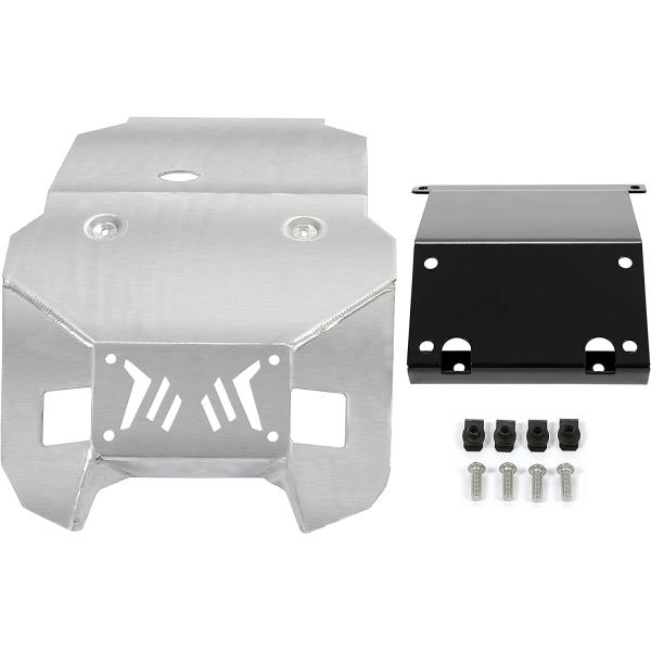 商品名:  HECASA Front Skid Plate Compatible with 2021-2025 Yamaha Wolverine RMAX2/X4 1000/1000 Power-Coated Steel Silver Br...