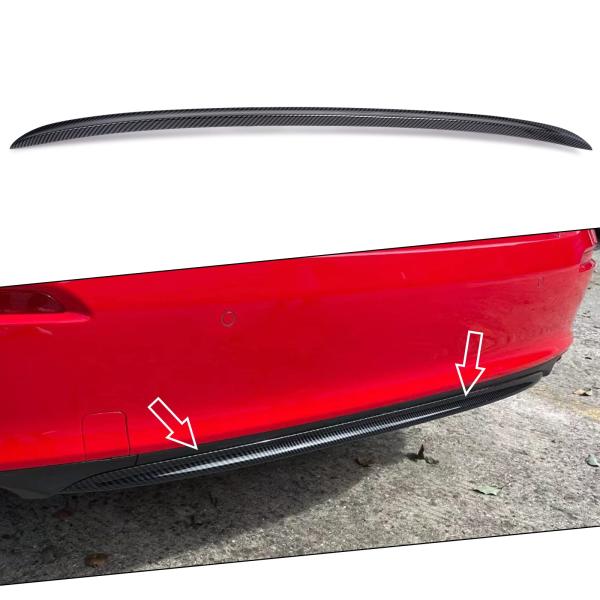 商品名:  x xotic tech Exterior Rear Bumper Lower Strip Lip Cover Trim, Carbon Fiber Pattern, Compatible with Honda Civic 11...