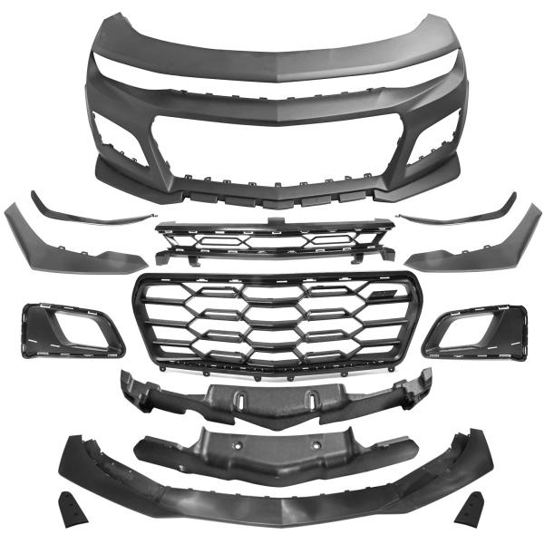 商品名:  FREEMOTOR802 Front Bumper Cover, Fit for 2019-2024 Chevrolet Camaro LS LT1 (Models W/O Signature Headlights), ZL1 ...