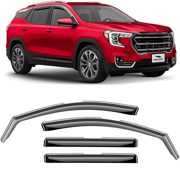 商品名:  Voron Glass in-Channel Extra Durable Rain Guards for GMC Terrain 2018-2024, Window Deflectors, Vent Window Visors,...